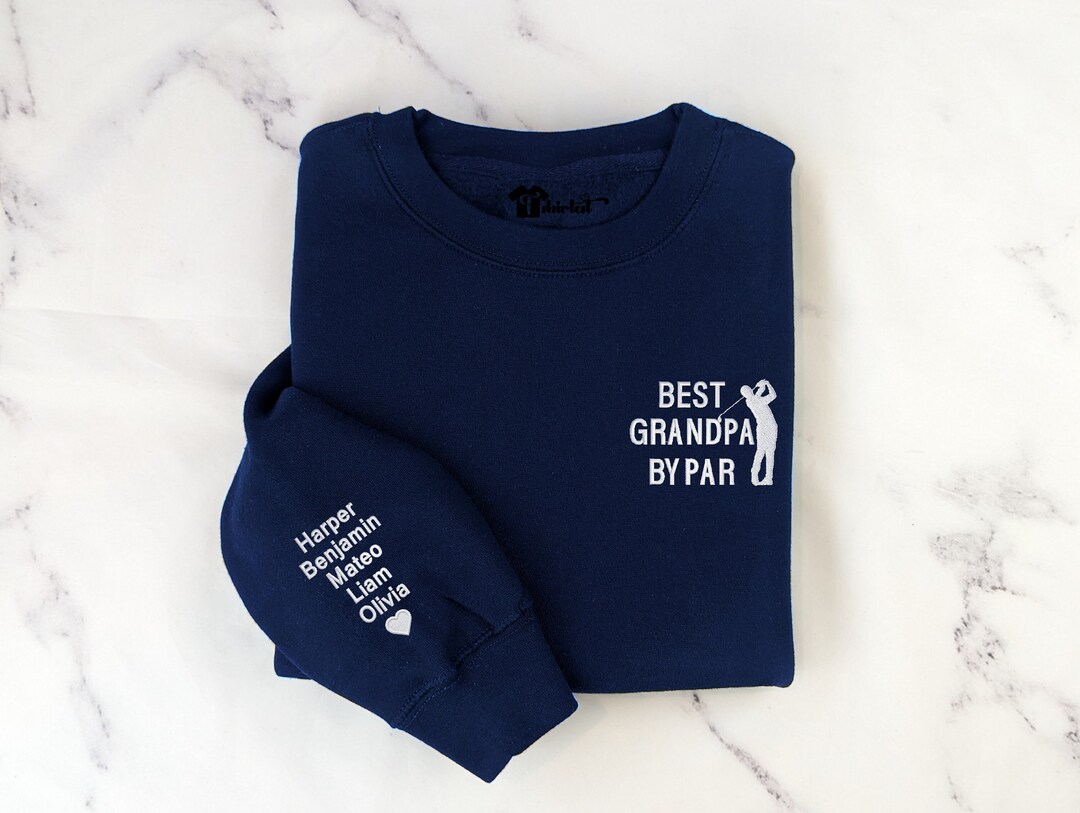 Custom Embroidered Grandpa Sweatshirt or Hoodie for Grandpa Christmas ...