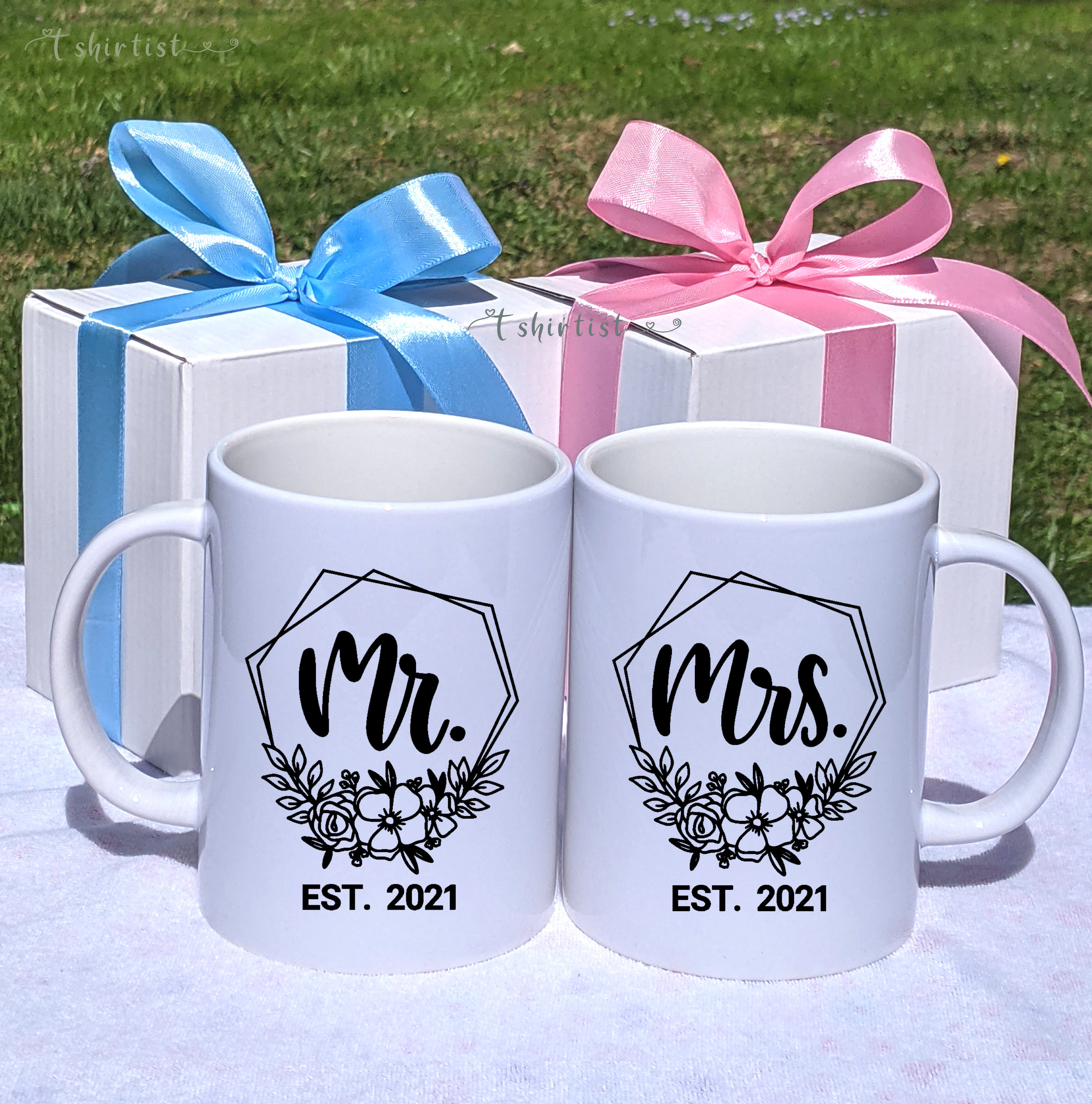 Mr Mrs Coffee Cup Set of 2 Mr and Mrs Coffee Mug Set Matching | Etsy