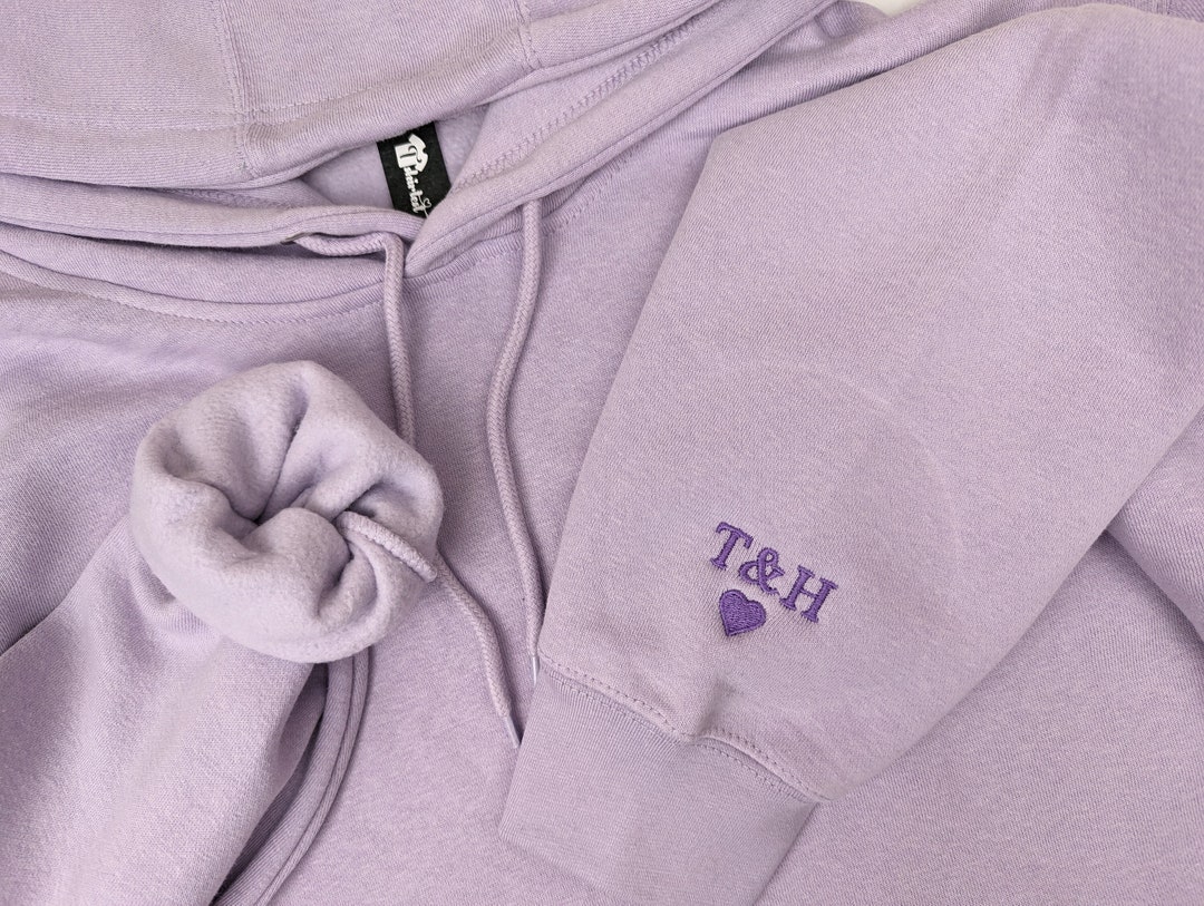 Custom Embroidered Initial Hoodie or Crewneck Sweatshirt – Personalized ...