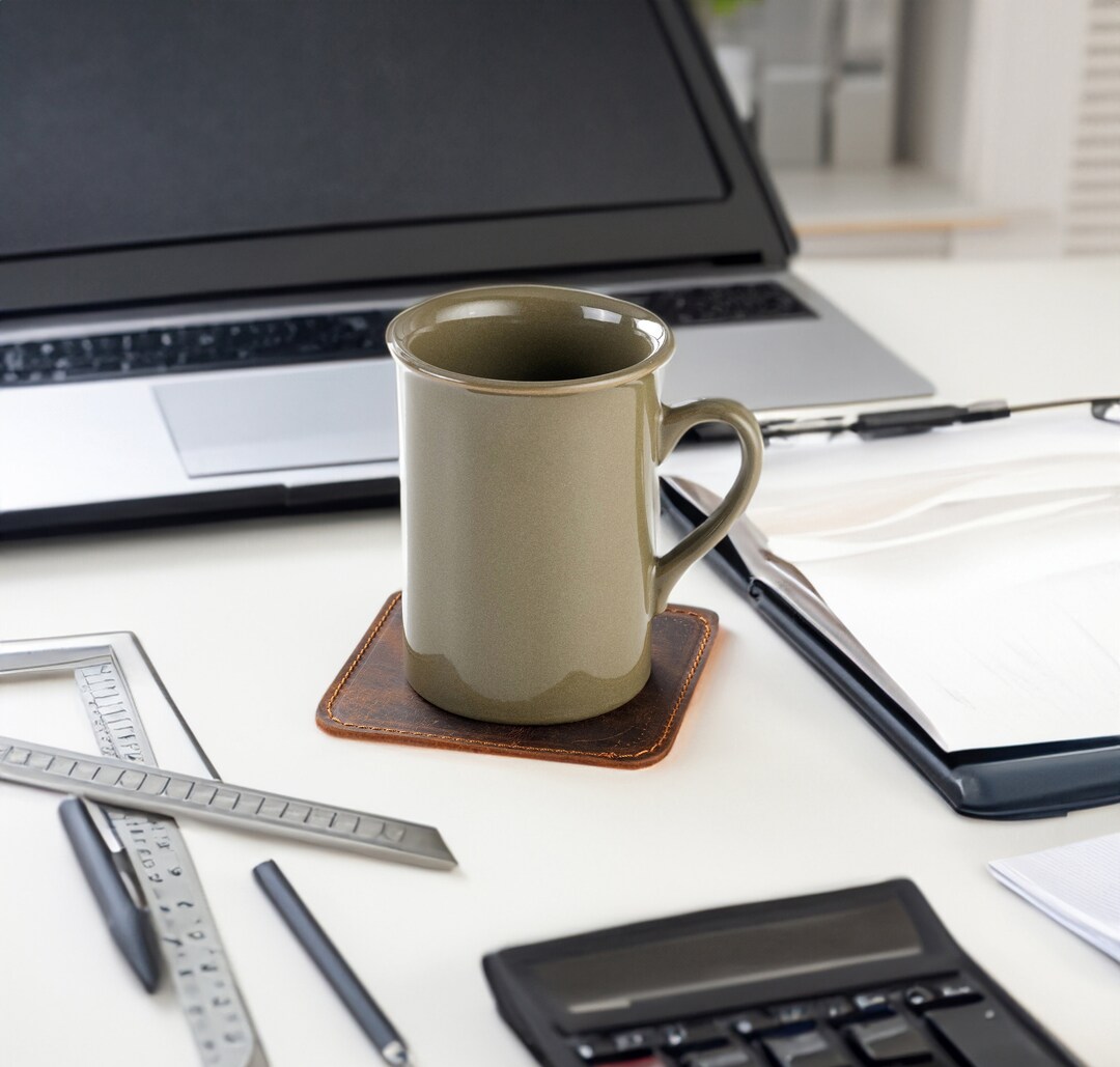 Leather Coasters Set, Custom Coasters for Cafe& Restaurants, Home Decor ...