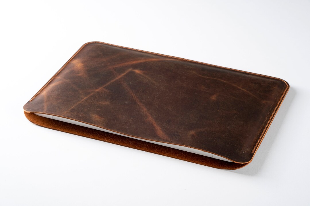 Handmade Leather Lenovo Laptop Sleeve: Slim Case for Yoga 9i/7i/flex 5 ...