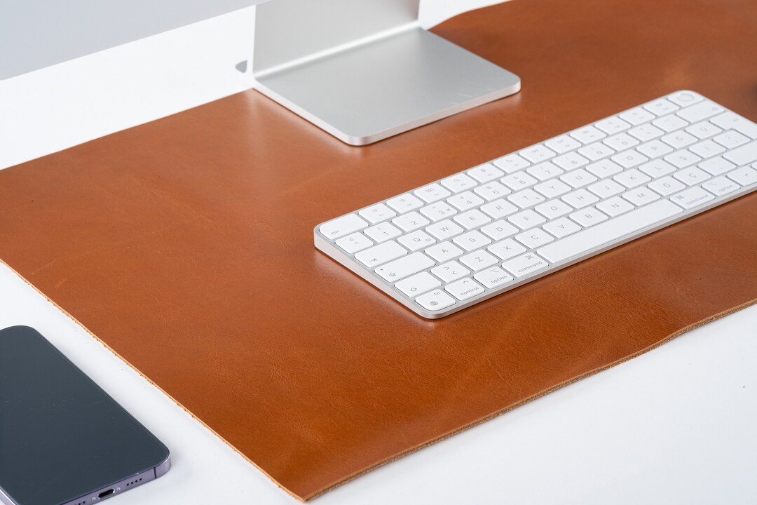 Leather Desk Mat, 1.7 Mm Custom Size Desk Pad, Personalized Office ...