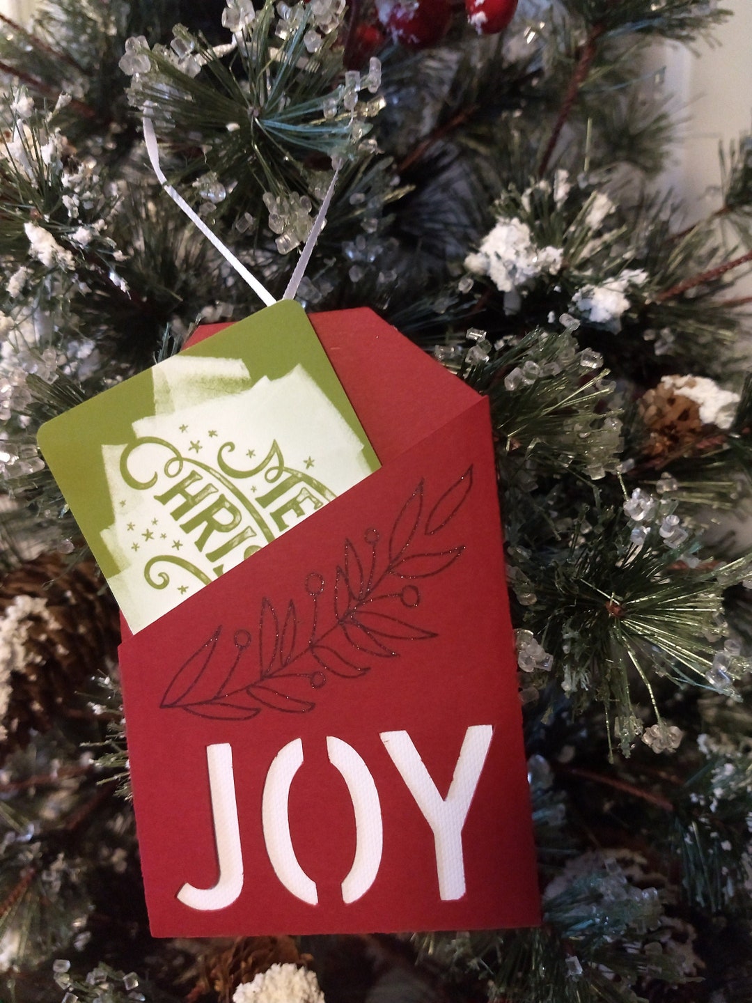 Joy Gift Card Holder Christmas Gift Card Holder - Etsy