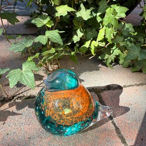 Handcrafted Art Glass Bird Figure - Etsy