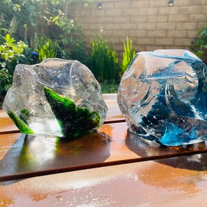 Large Volcanic Glass Rock Chunk Great for Garden Decor, Fish Tank ...