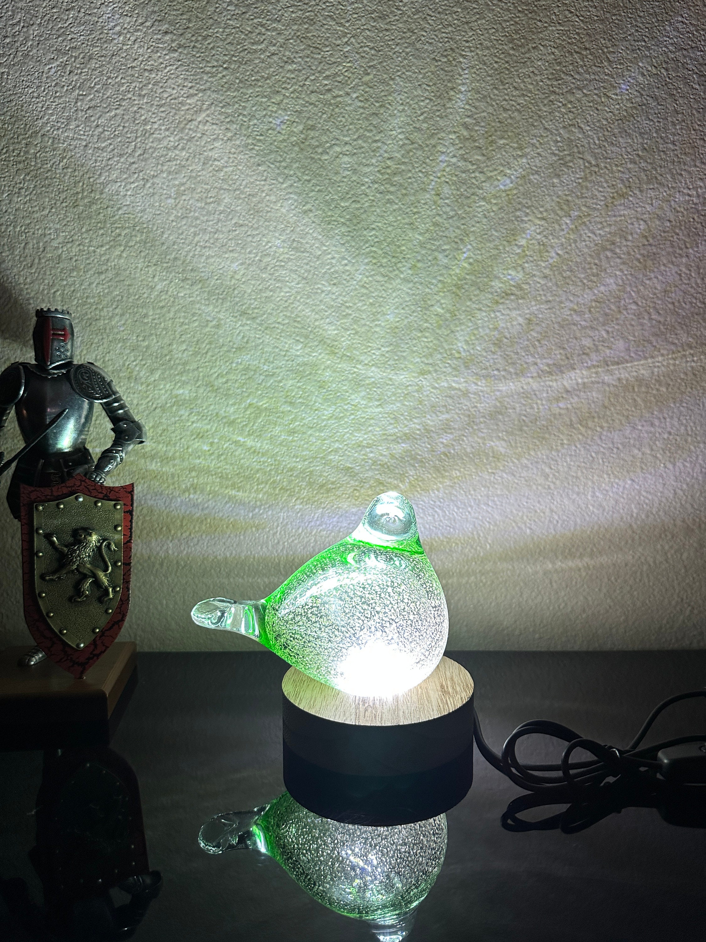 USB LED Wood Light Base Only glass Top Not Include - Etsy