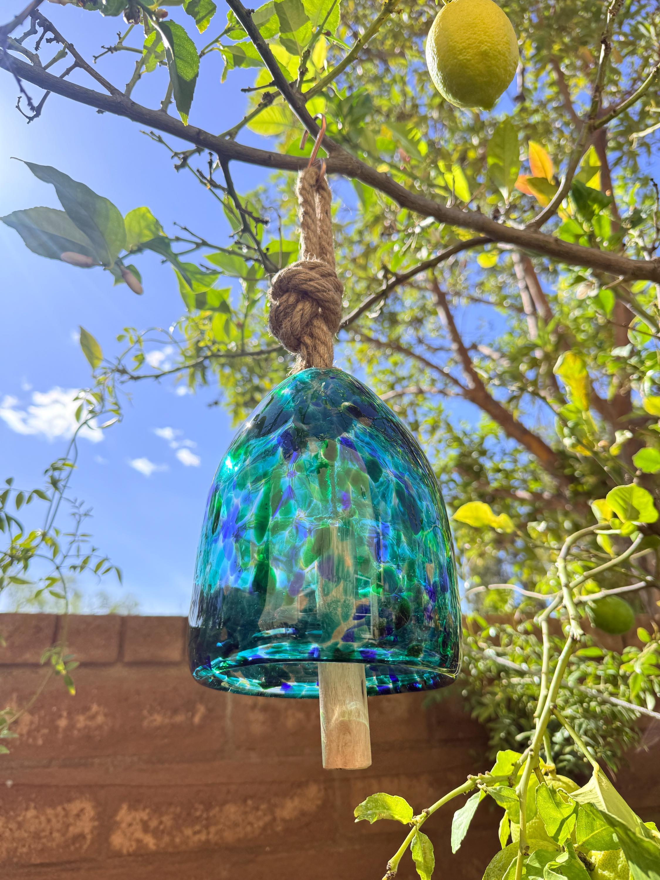 Free US Shipping~handmade Art Glass Bell/buoy Chimes / Hanging Decor ...