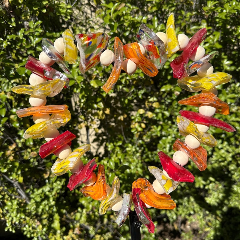 Yard Art Glass Stands - Etsy