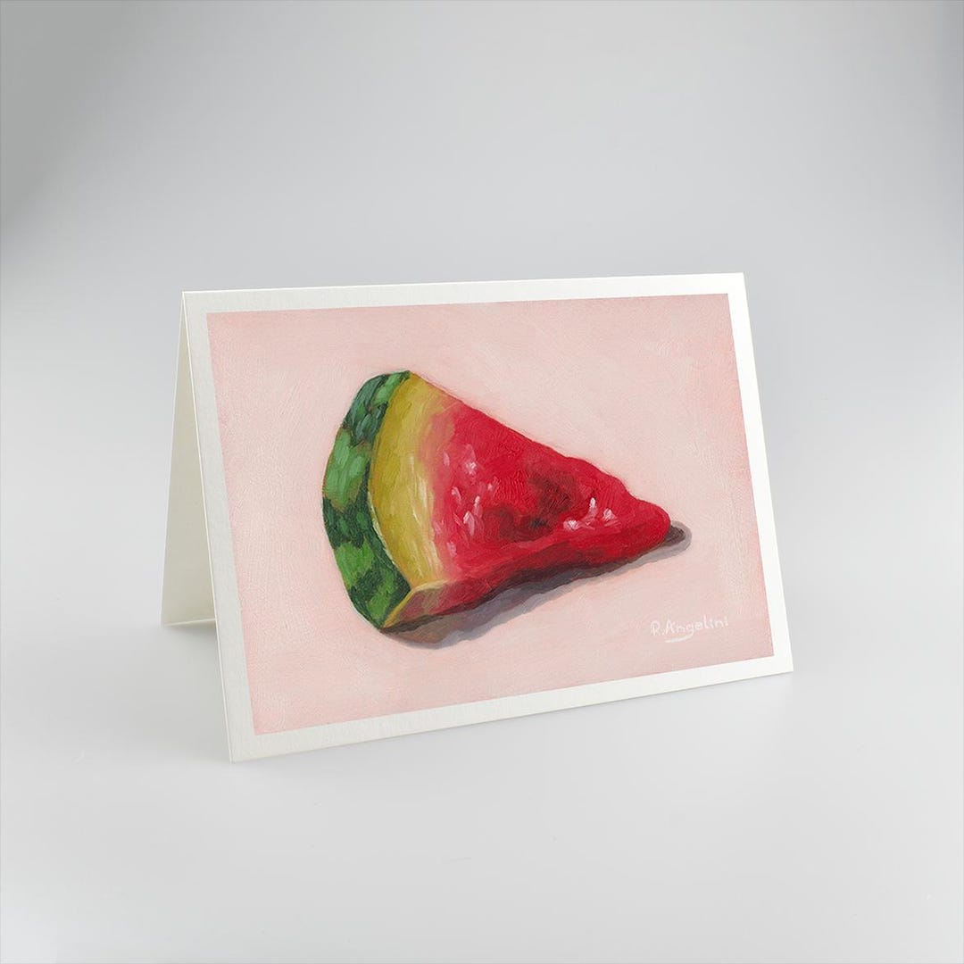 Watermelon Slice - A5 Blank Greetings Cards - Etsy