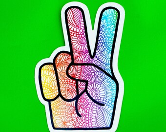 Peace Out Vinyl Decal Sticker - Etsy