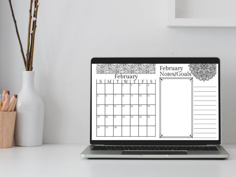 2023 Digital Calendar Printable Calendar Yearly Calendar - Etsy