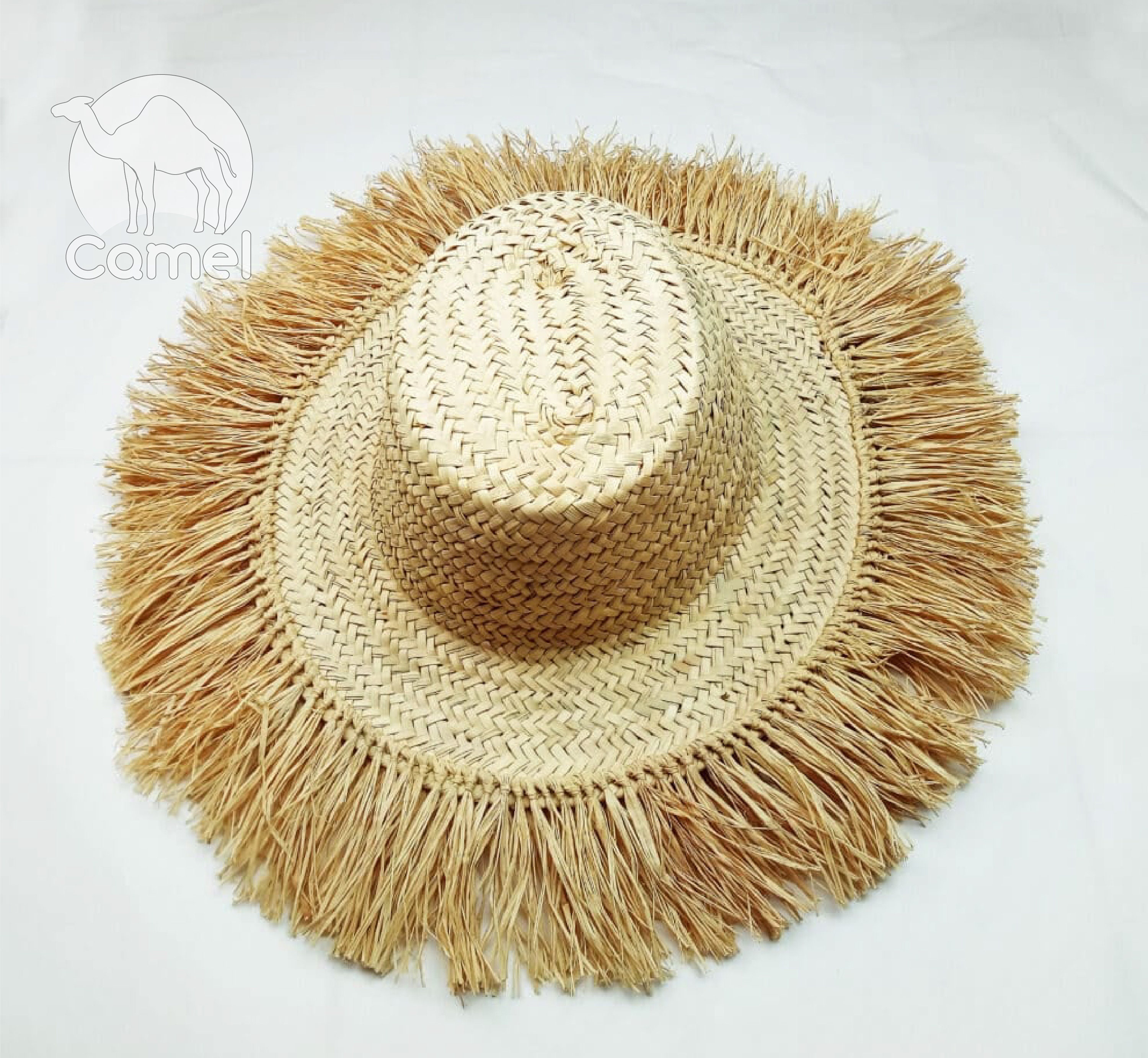 3 Set Handwoven Beach Hat, Woven Straw Hat, African Sun Hats, Natural ...
