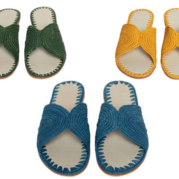 Raffia Sandals - Etsy