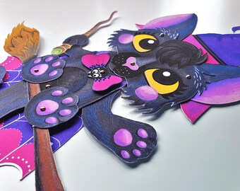 Halloween Articulated Paper Doll - Etsy