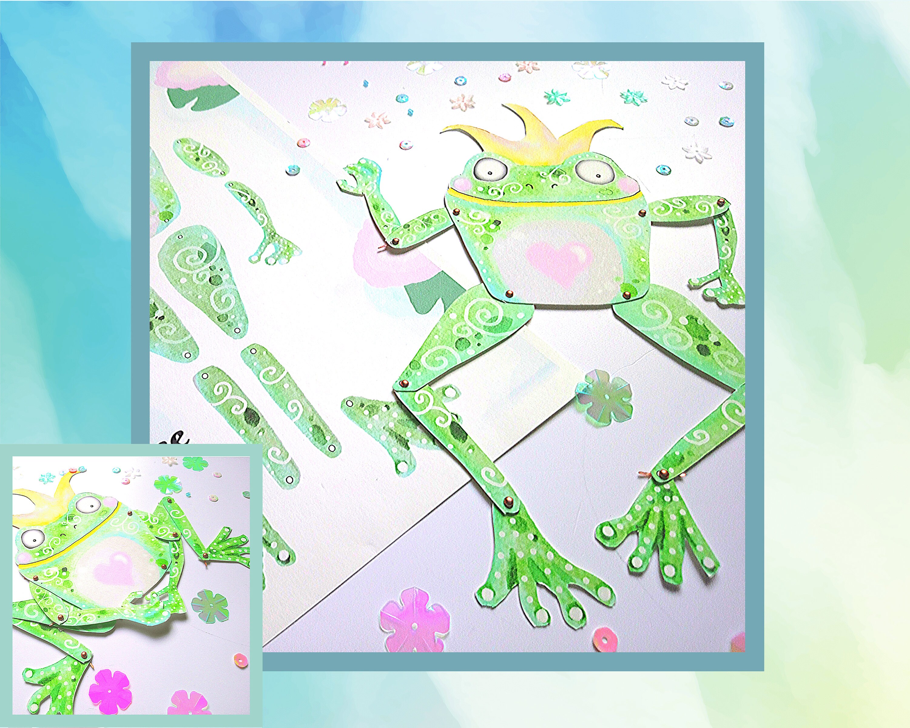 Printable Puppet Articulated Frog Prince Doll - Etsy