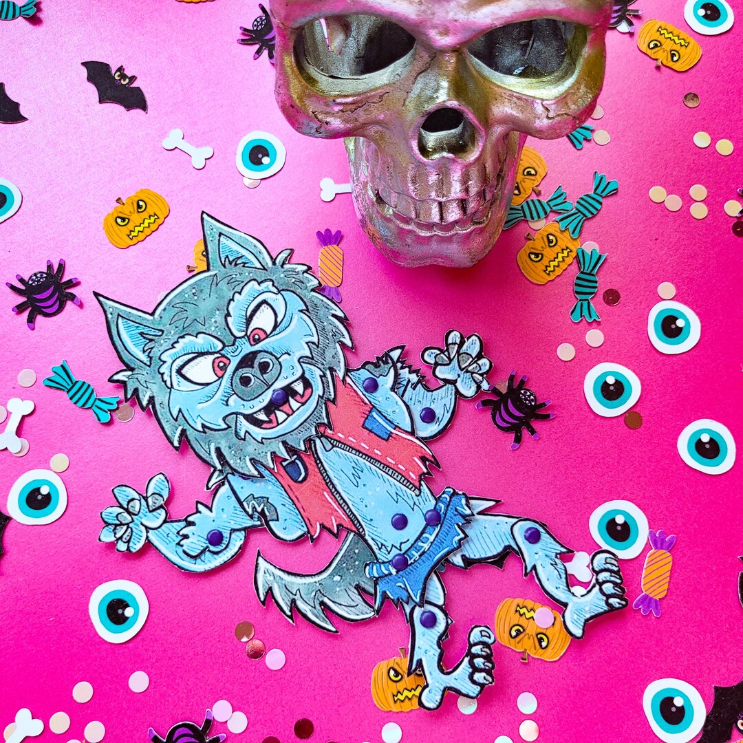 Printable Werewolf Halloween Paper Puppet - Etsy