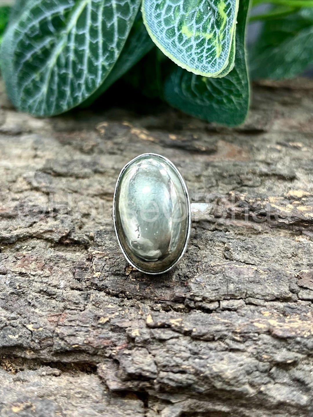 Pyrite Ring | 925 Sterling Silver Plated | Handmade Statement Jewelry ...