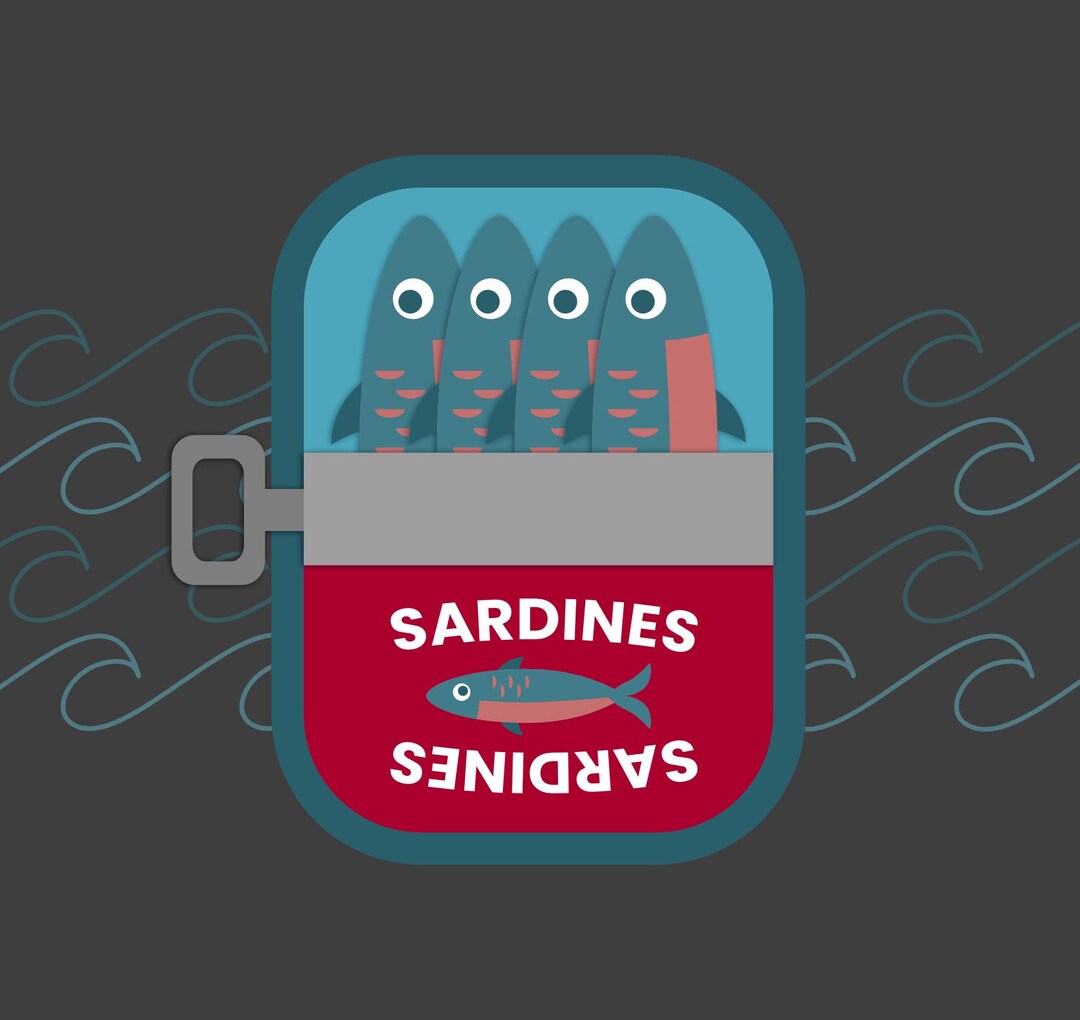 Sardine Tin Papercut Template – Printable SVG, Cricut, & DIY Crafts - Etsy
