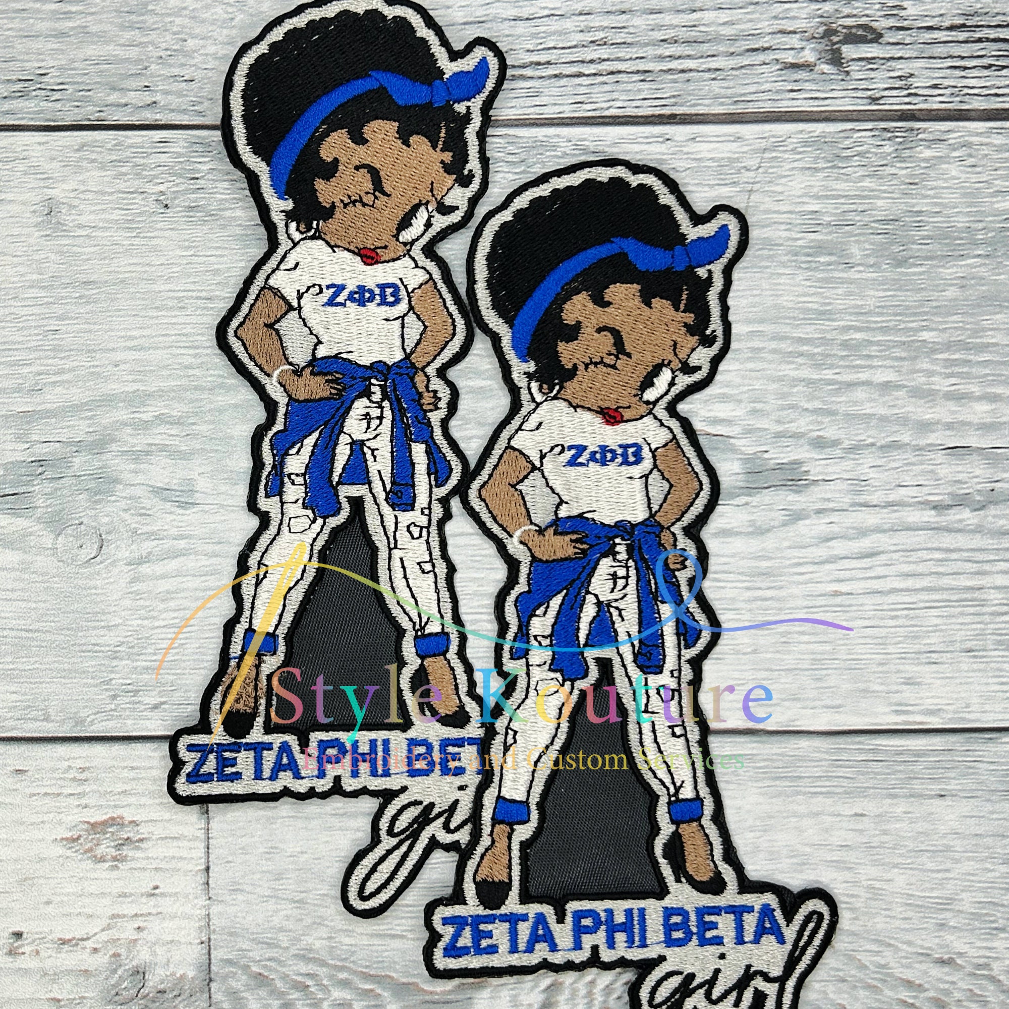 Zeta Embroidered Patches, Zeta Phi Beta Patch, Melanin Patches, Custom ...