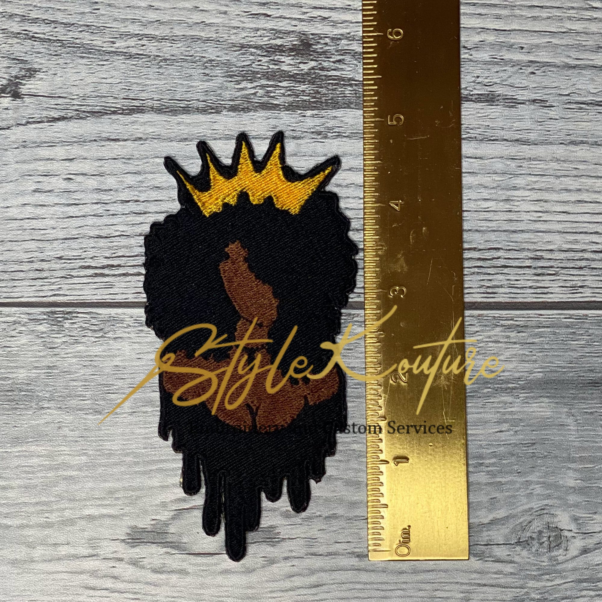 Crown Patch, Queen Patch, Melanin Patch, Embroidered Patch, Custom Embroidered Patches, Custom ...