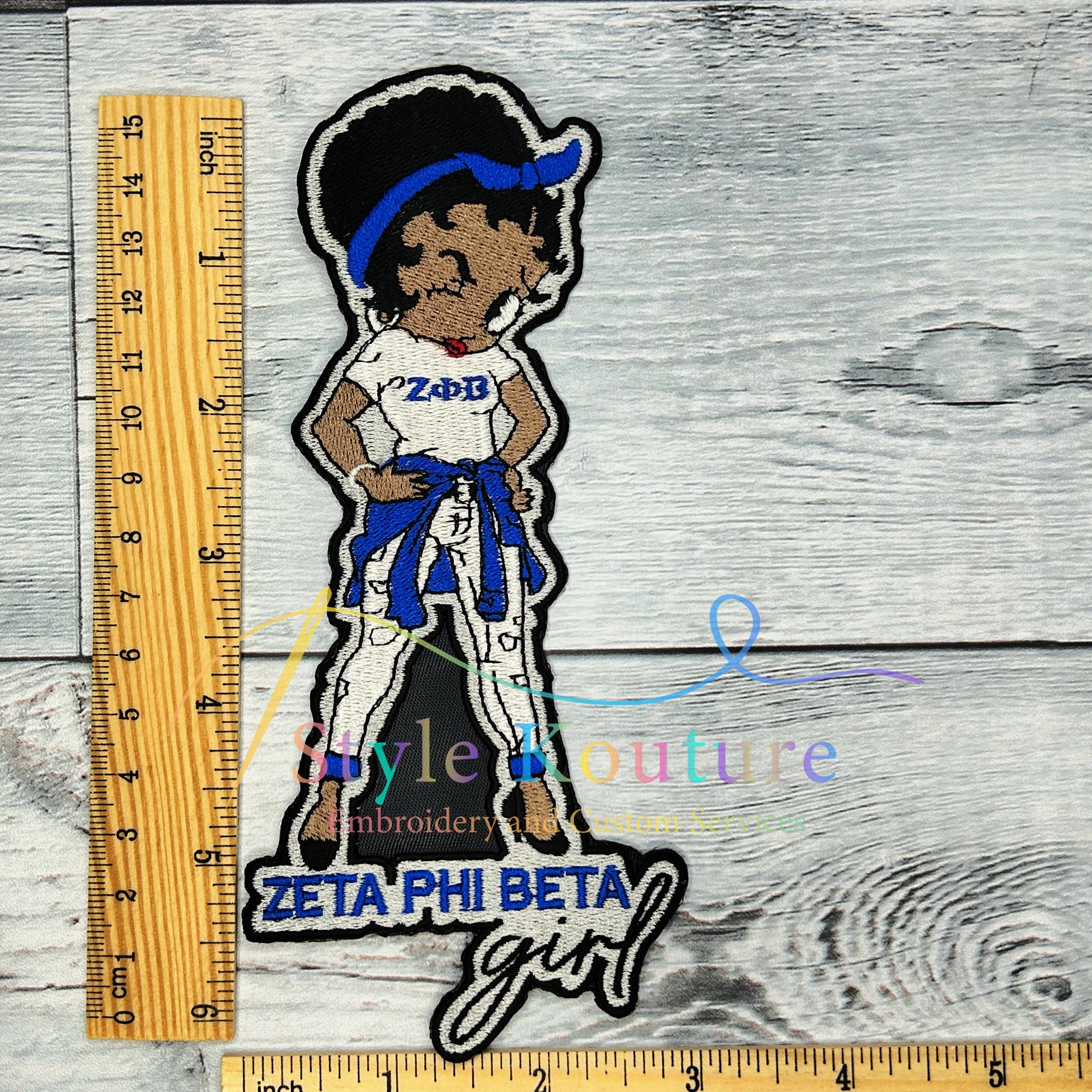 Zeta Embroidered Patches, Zeta Phi Beta Patch, Melanin Patches, Custom ...