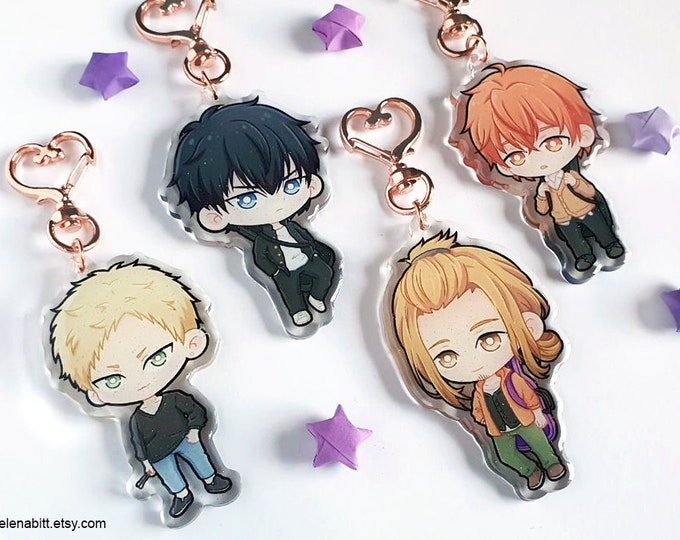 Given Glitter Keychains Mafuyu, Uenoyama, Haruki, Akihiko - Etsy