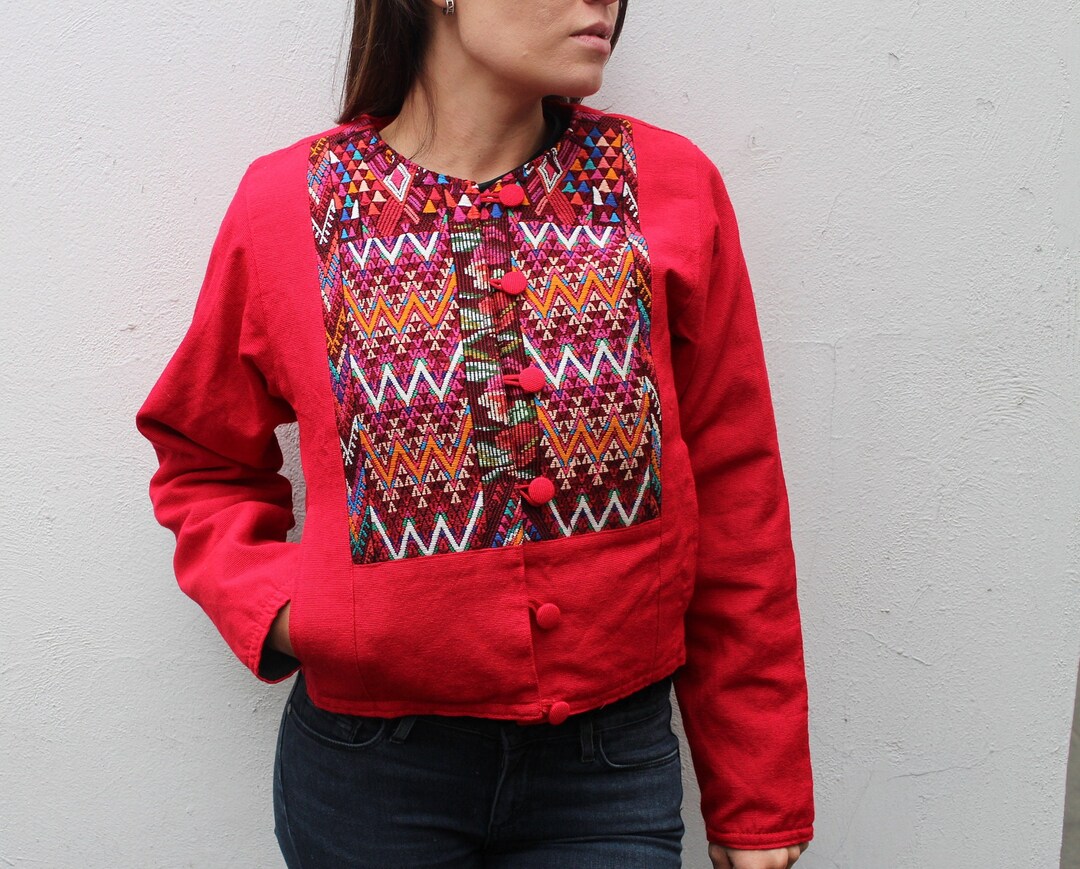 Guatemala Embroidered Jacket - Etsy