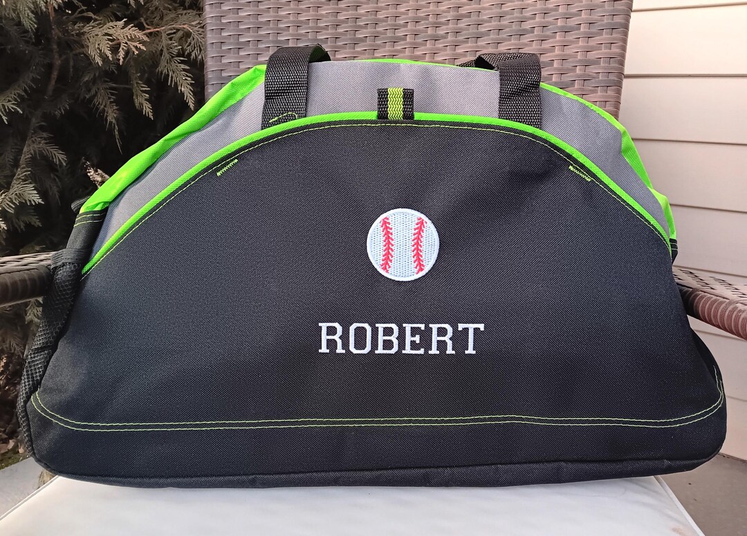 Baseball Duffle Bag Personalized, Boys Youth Kids Sports Duffel Bag ...