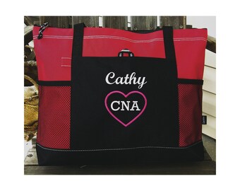 Personalized Monogrammed CNA Tote Bag Nurse Gift Nursing | Etsy