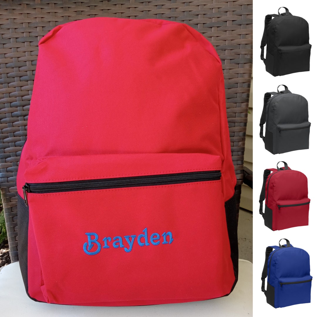 Personalized Backpack, Monogrammed Girls Backpack, Monogrammed Boys ...