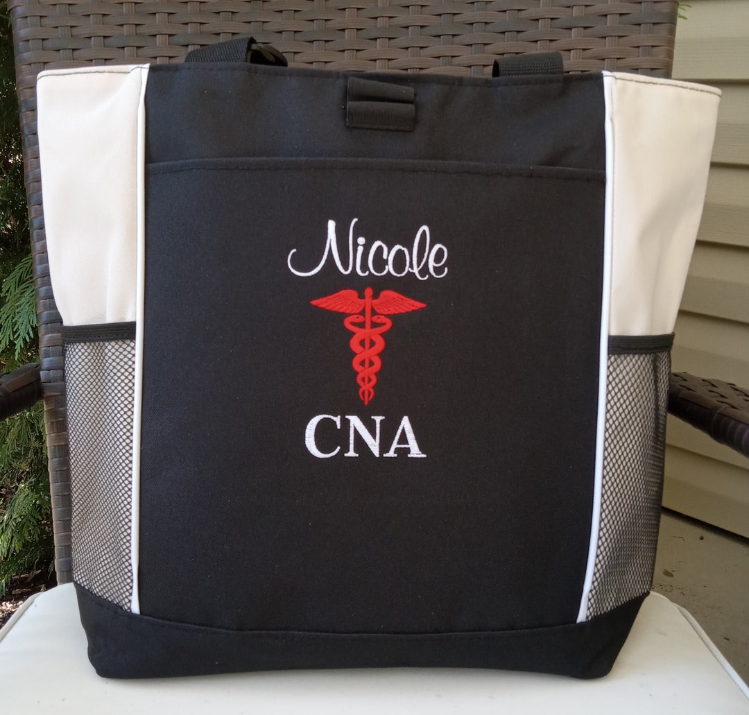 CNA Tote Bag Nurse Gift Bag Nursing Tote RN LPN Bsn Caduceus Nurse ...