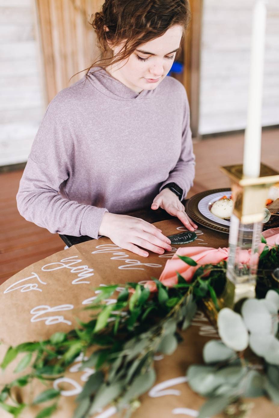 Calligraphy Table Runner - Etsy