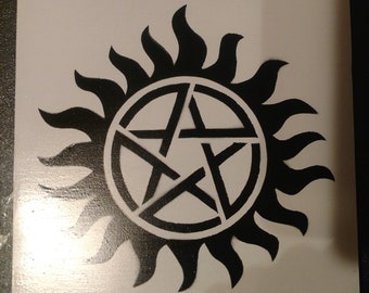 Supernatural stencil | Etsy