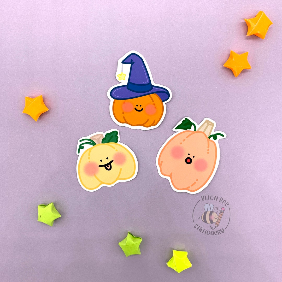 Mini Pumpkin Sticker Pack - Etsy