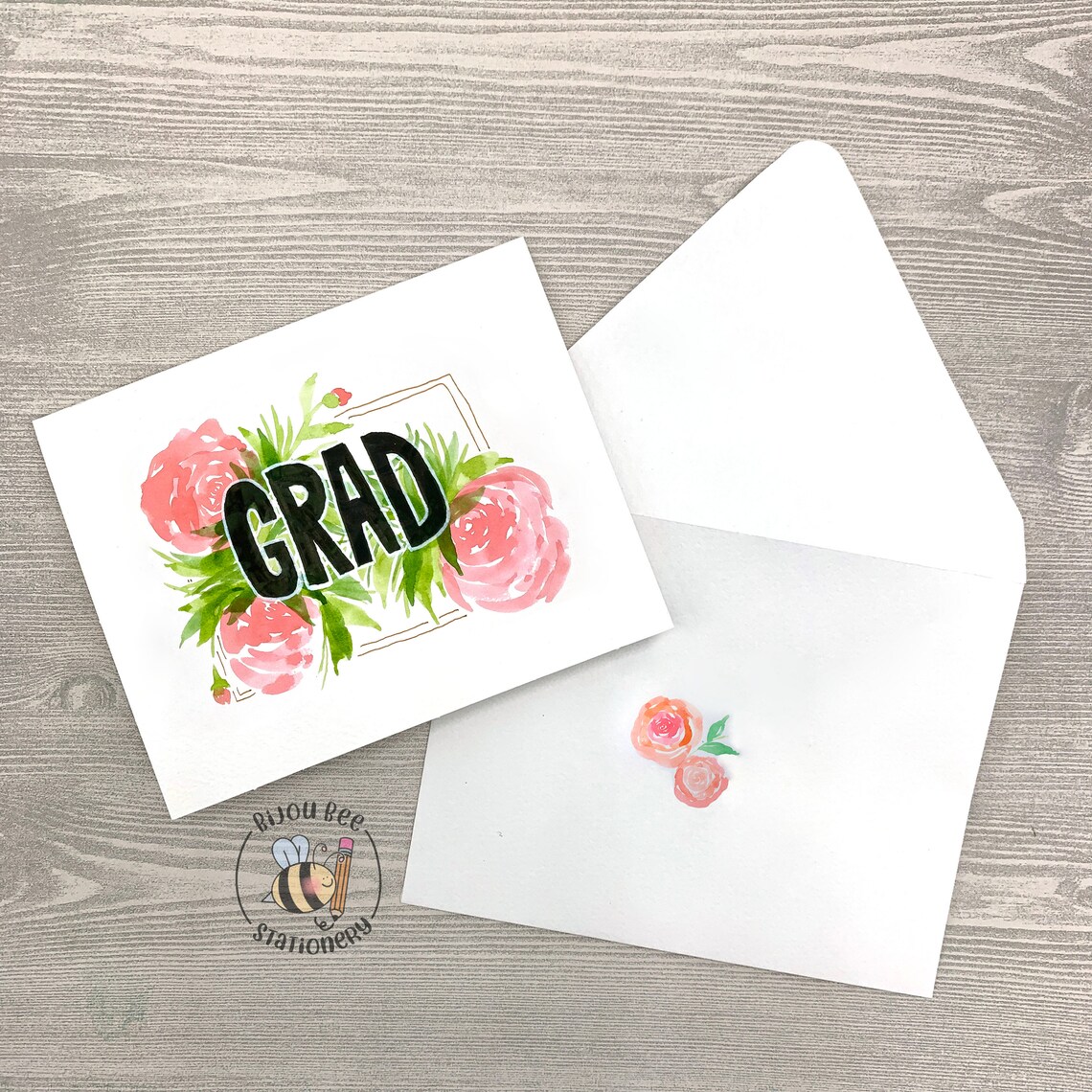 Graduation Card Cute Floral - Etsy