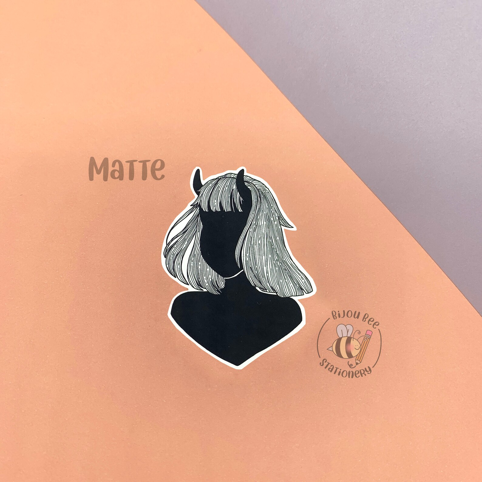 Demon Girl Sticker | Etsy