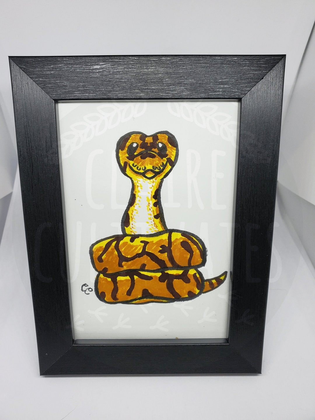 Ball Python Custom Art | Customized Snake Brush Painting | Cute Royal ...