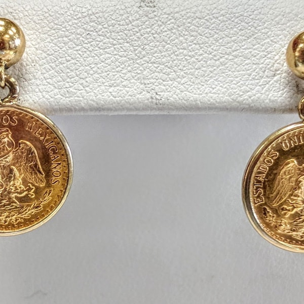 Coin Stud Earrings - Etsy