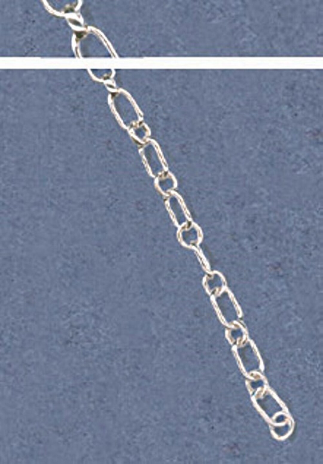 925 Solid Sterling Silver Medium Rectangle Chain 4mm, Chain by the Foot ...