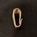 Solid 14kt Yellow Gold Locket Loops Dangle Bail, Open Ring New, Made in ...