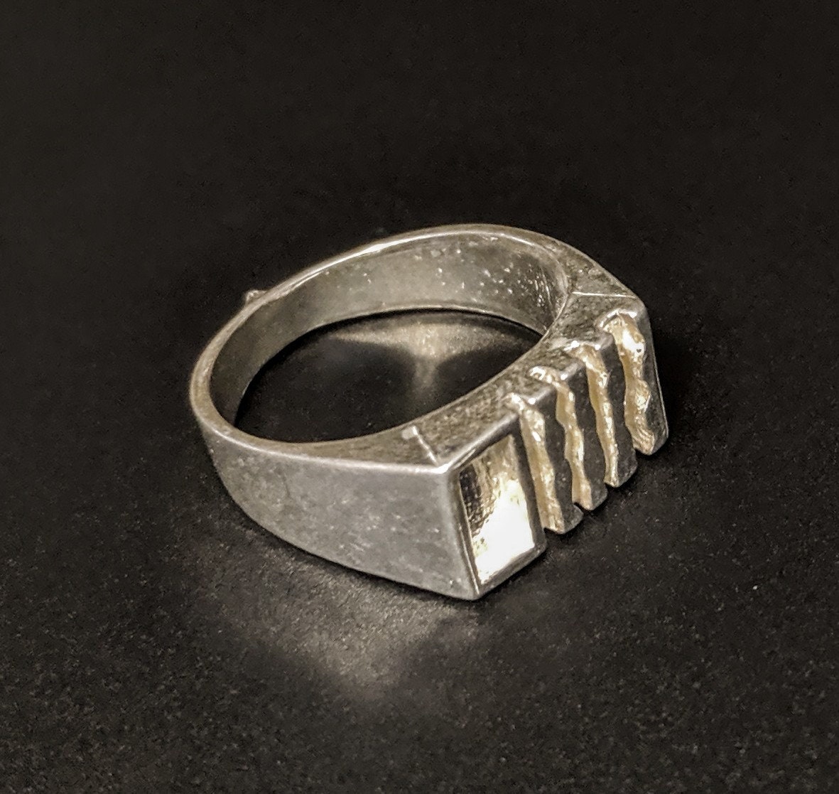 Solid Sterling Silver Inlay Blank Setting Rough Casted DYI | Etsy