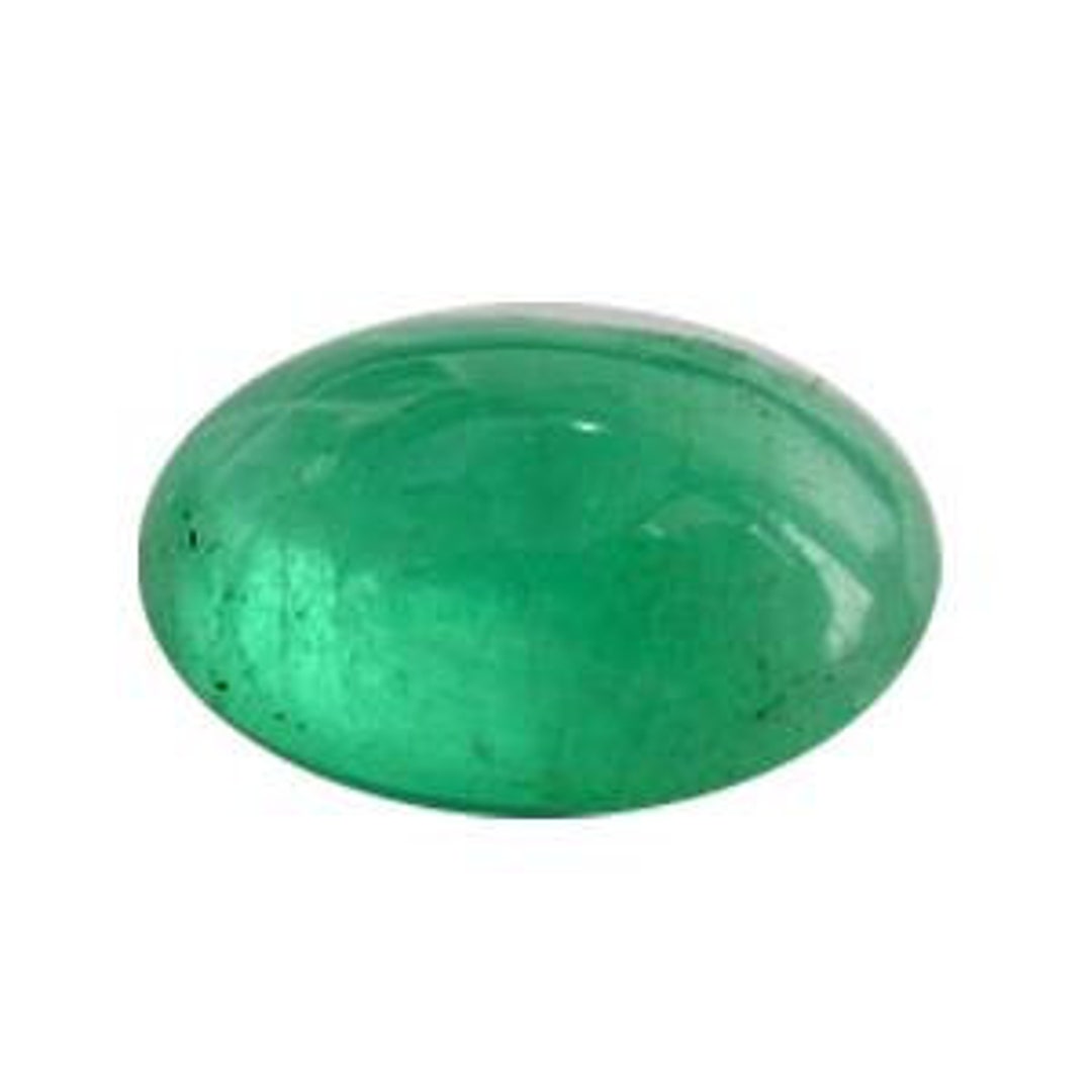 Wholesale, Natural Medium Green Cab (cabochon) 6x4-10x8mm Oval, Top ...