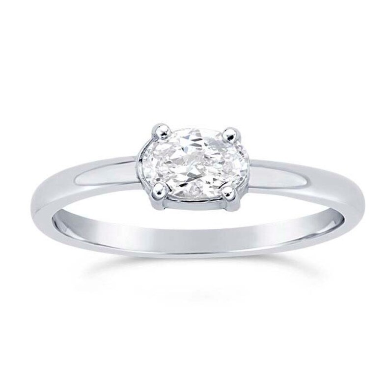 Sterling Silver Side Set Oval Ring Mounting 6x4 to 8x6 Oval - Etsy