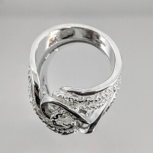 Sterling Silver or 14kt Gold Freeform Textured Ring Shank Size - Etsy