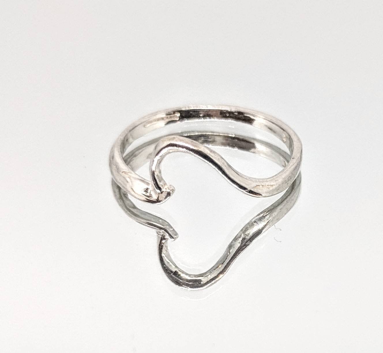 Sterling Silver or 14kt Gold Freeform Ring Shank Size 7 | Etsy