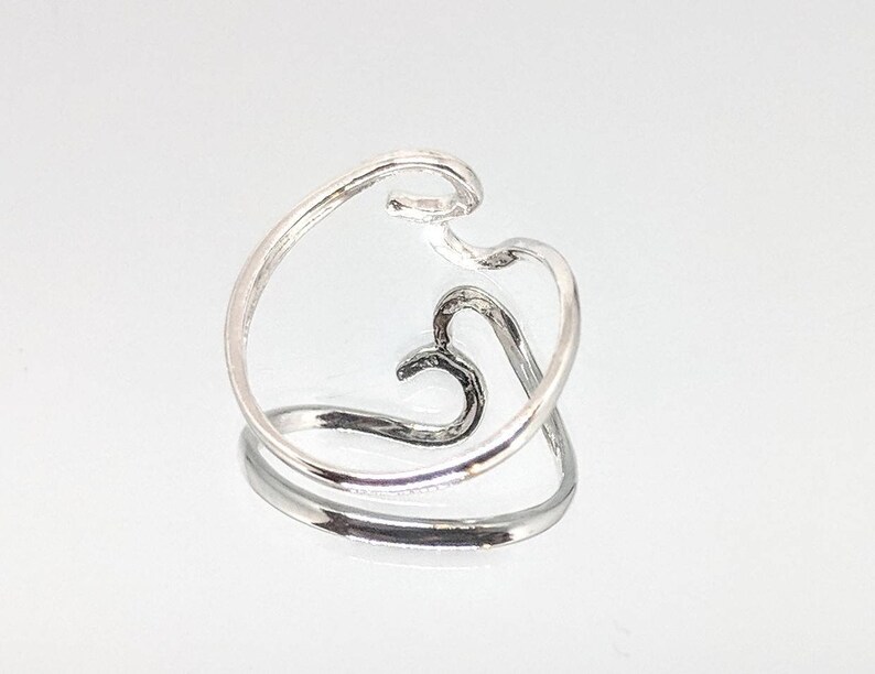 Sterling Silver or 14kt Gold Freeform Ring Shank Size 7 - Etsy