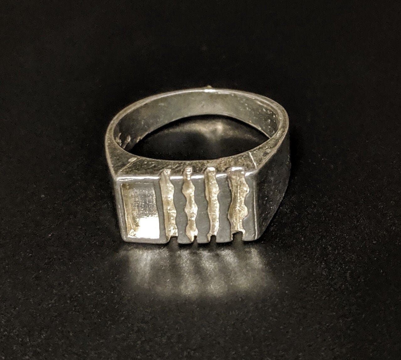 Solid Sterling Silver Inlay Blank Setting Rough Casted DYI | Etsy