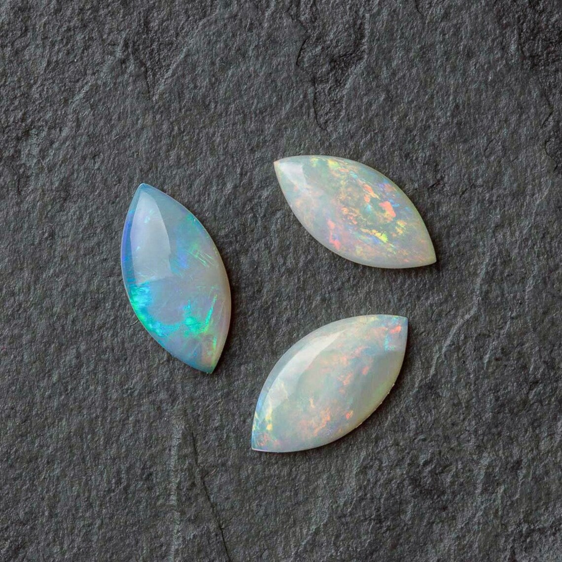 Wholesale Natural White Opal Cab cabochon 6x3-12x6 - Etsy