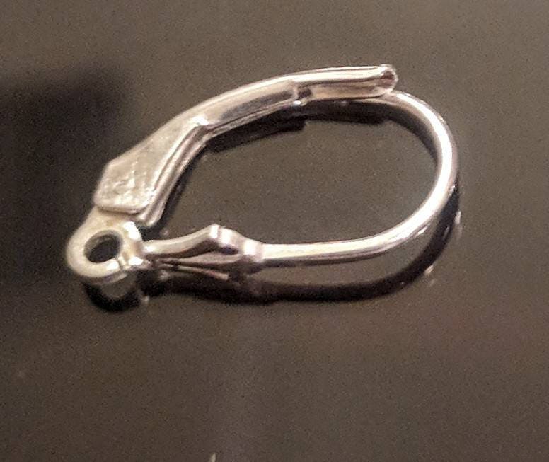 Solid Sterling Silver or 14kt Yellow or White Gold Lever Back - Etsy