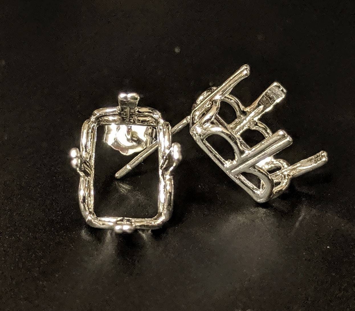 Solid Sterling Silver or 14kt Gold 1 Set 2 Pieces | Etsy